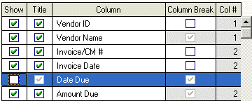 What is a Column Break?
